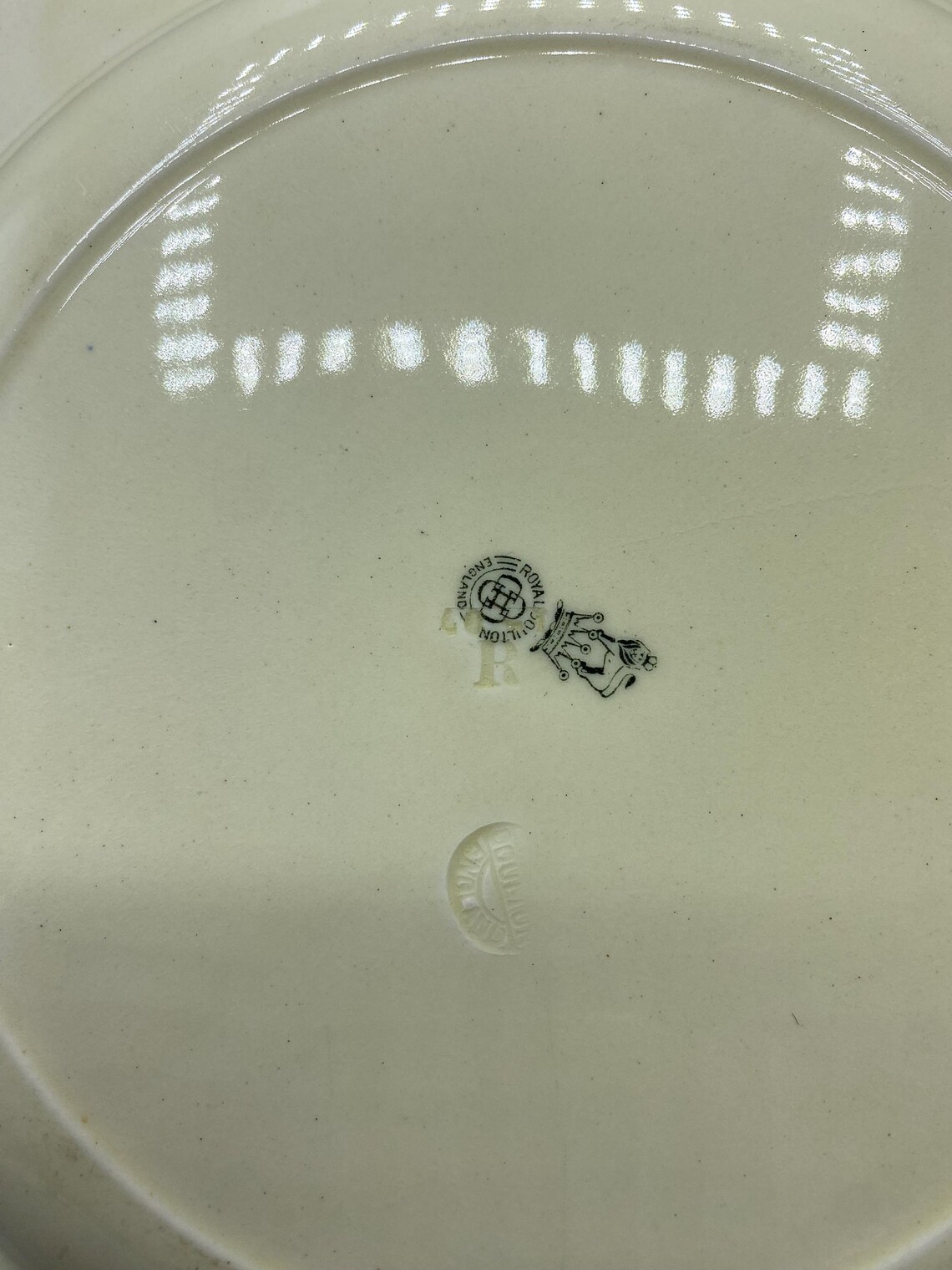 Antique Display Plate 1920's Royal Doulton Transferware, Features Two ...