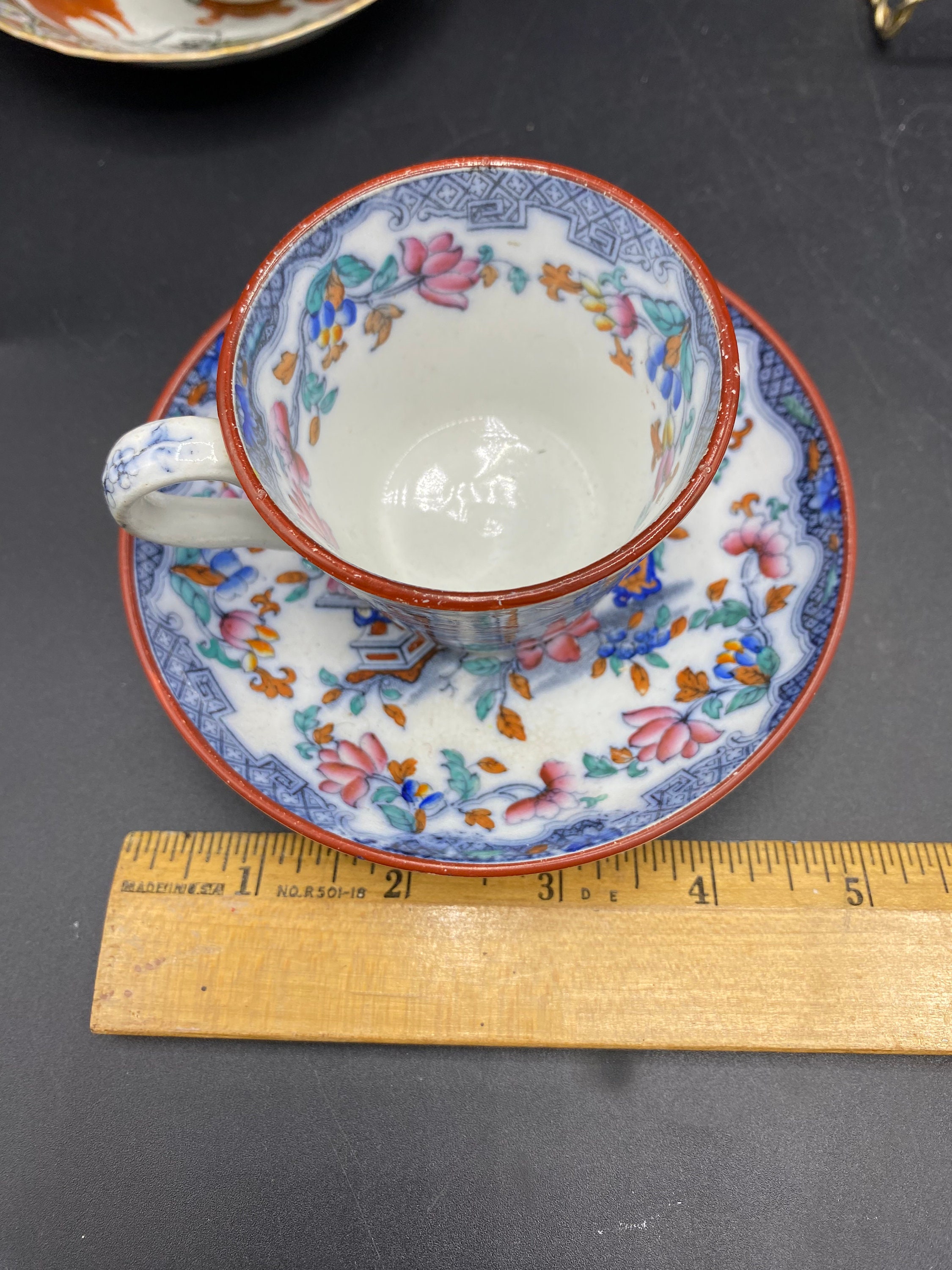 Very RARE Antique Minton poonah Vase With Flowers Pattern 1840's Footed ...