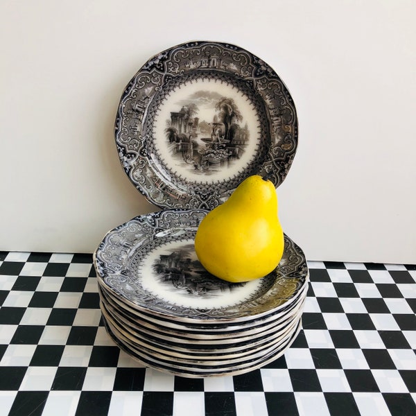 Black Transferware - Etsy