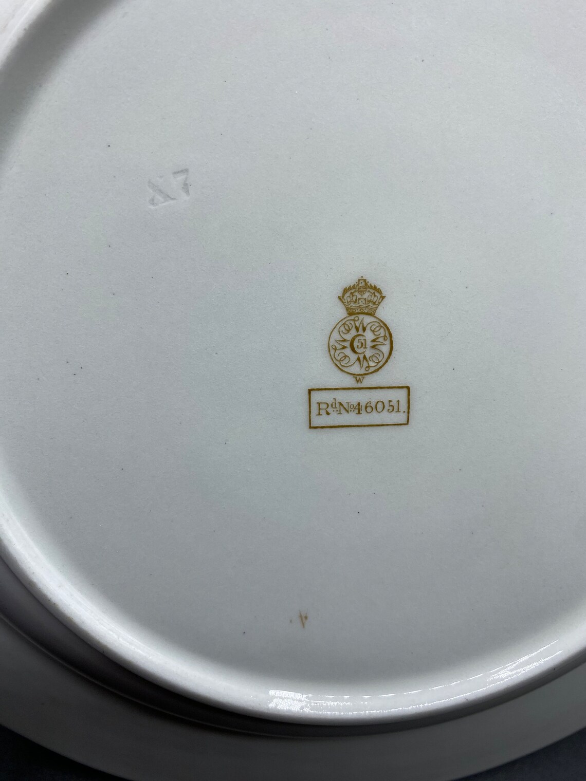 Bowl 1885 Royal Worcester in Brown Transferware Pattern Rdno 46051 Very ...