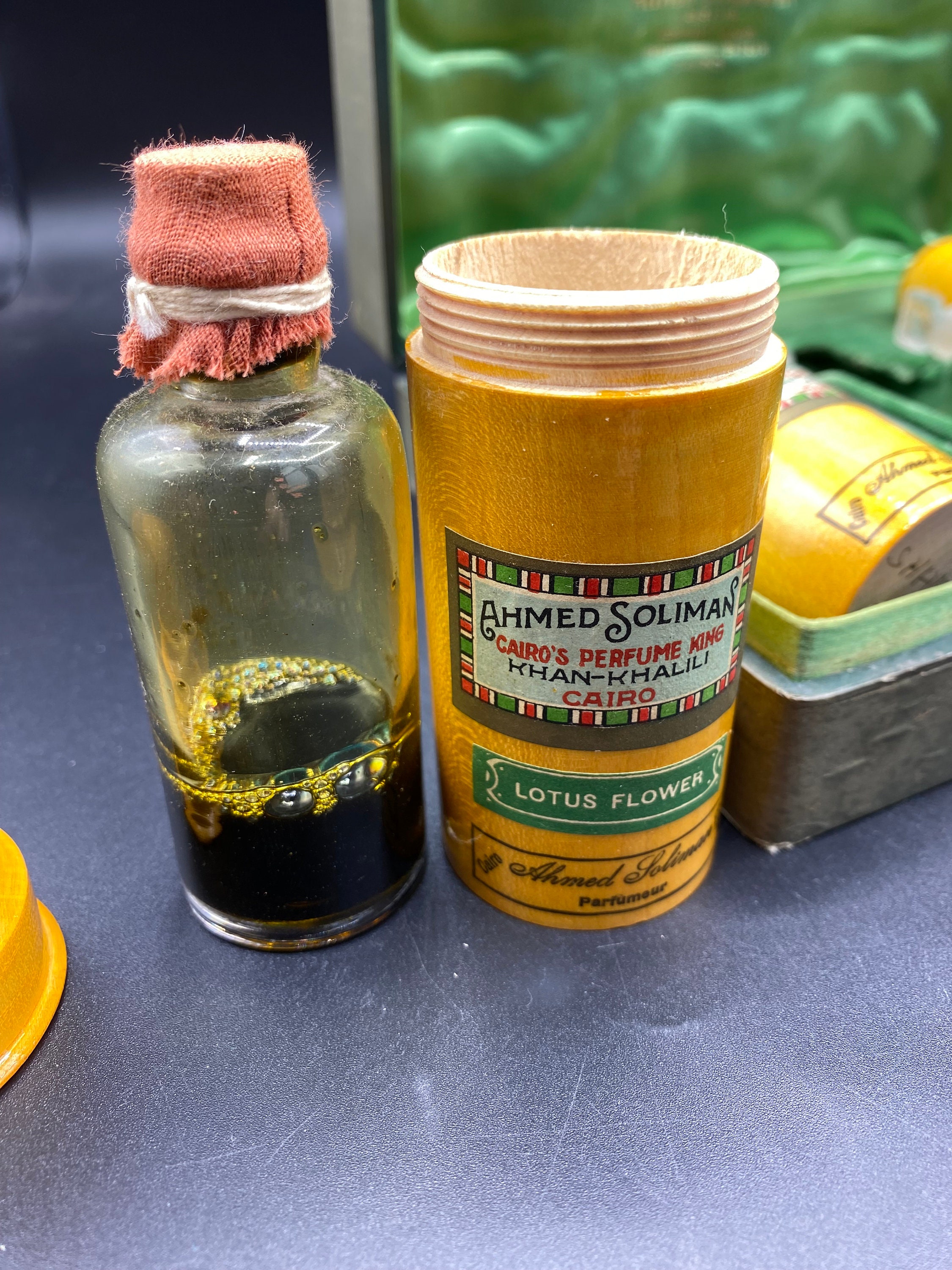 Perfume Set Very RARE 1920's Egyptian Ahmed Soliman 3 Bottles in ...