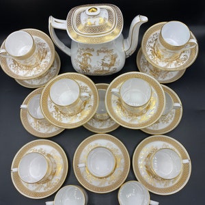 1960’s Spode 12 Demitasse Cups and Saucers With Teapot Spode’s Garden ...