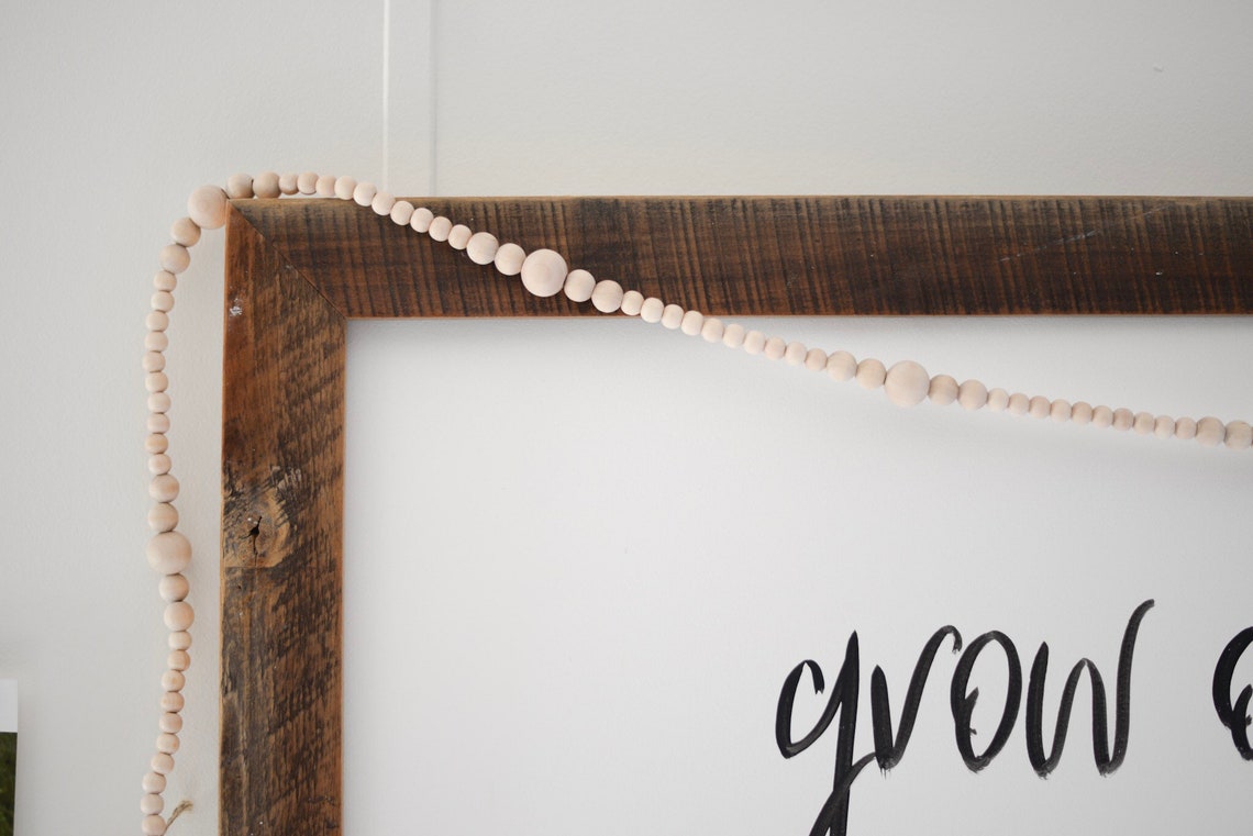 Farmhouse Garland, Boho Garland, Minimal Garland, Baby Neutral Nursery ...