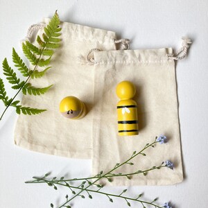 Wooden Peg Honeybee, Wooden Peg Honey Bee, Wooden Bee, Wooden Peg ...