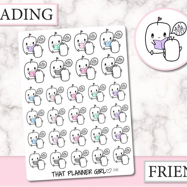 Childrens Book Character Sticker - Etsy