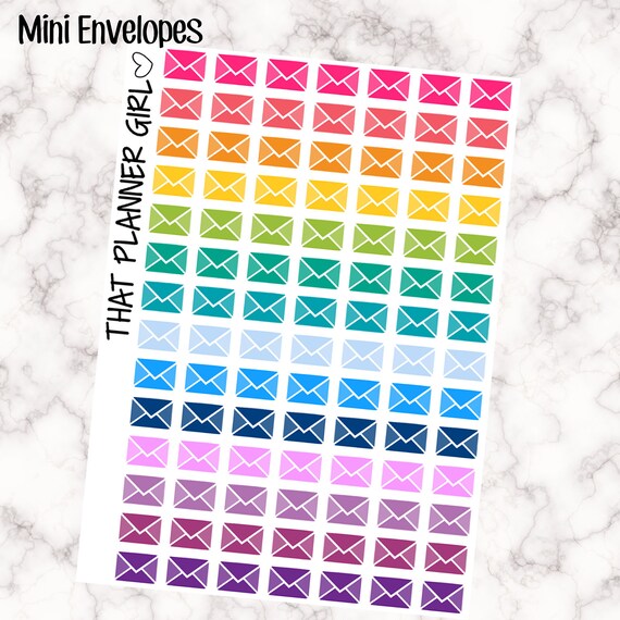 Envelope / Mail / Email Stickers Perfect for the Standard EC | Etsy