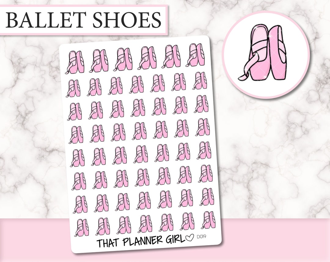 Ballet Shoes Doodle Perfect for Marking Dancing Class, Ballet Practice ...