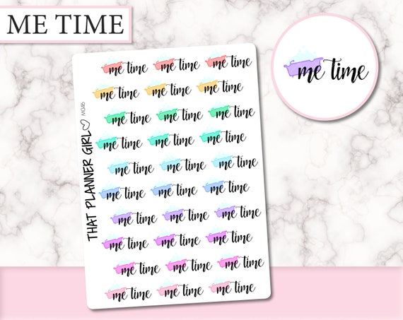 Me Time Word Stickers Perfect for the Standard Life - Etsy Australia