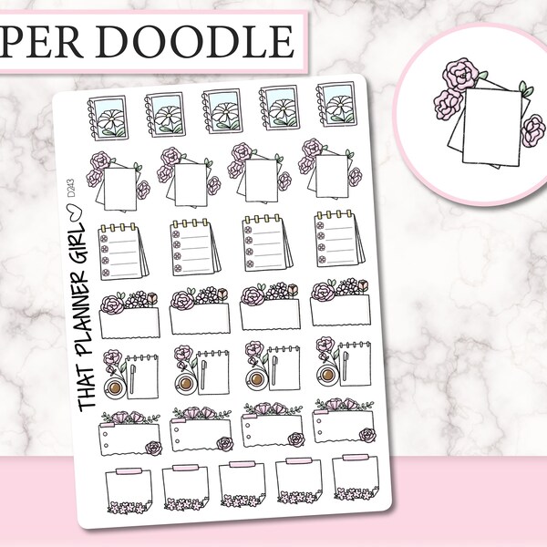 Hand Drawn Stickers - Etsy
