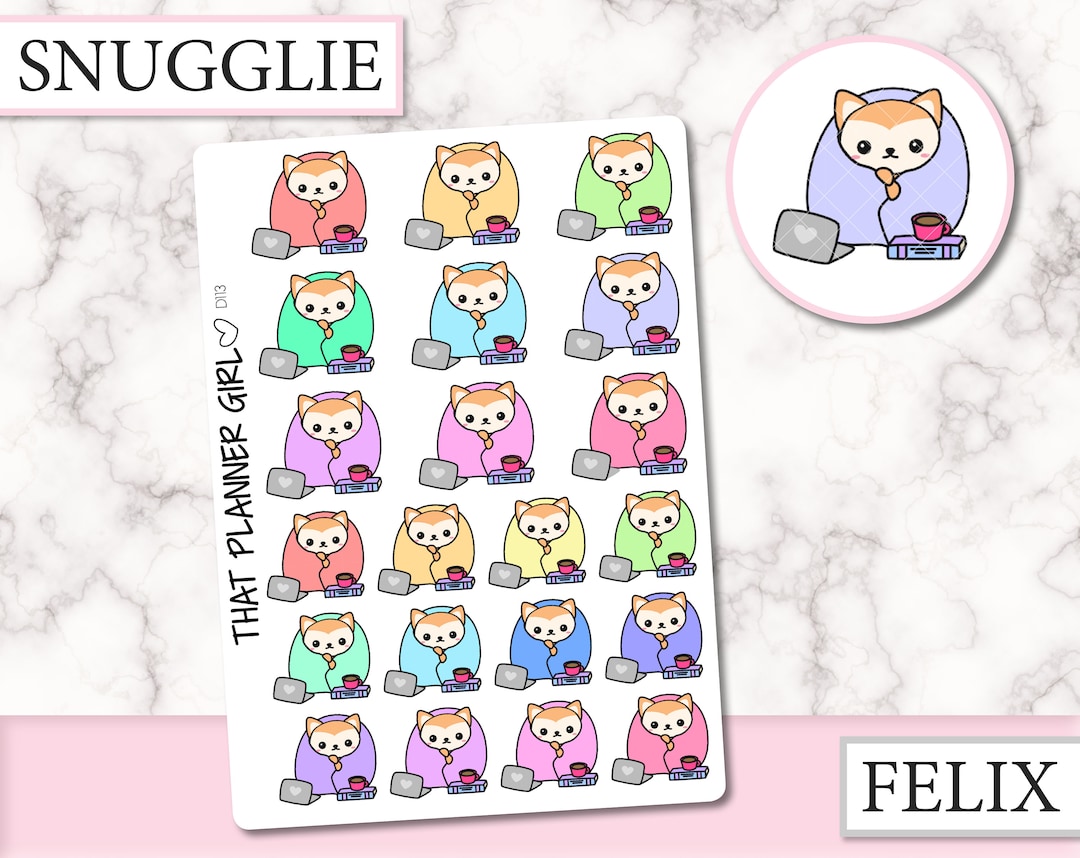 Felix Snuggles / Cuddles / Winter Stickers Perfect for Snuggling Under ...