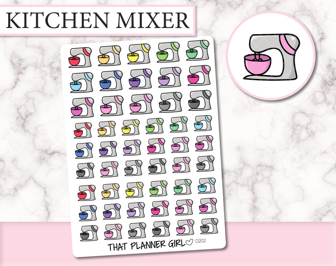 Kitchen Mixer Doodles Mixer, Food Processor, Stand Mixer Mark Baking or ...