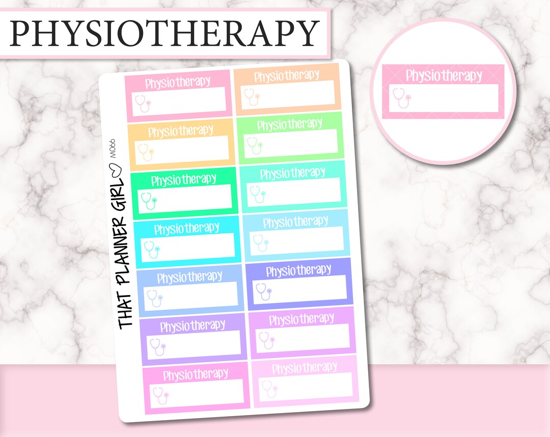 Physiotherapy Appointment Labels Perfect for the Standard Life Vertical ...
