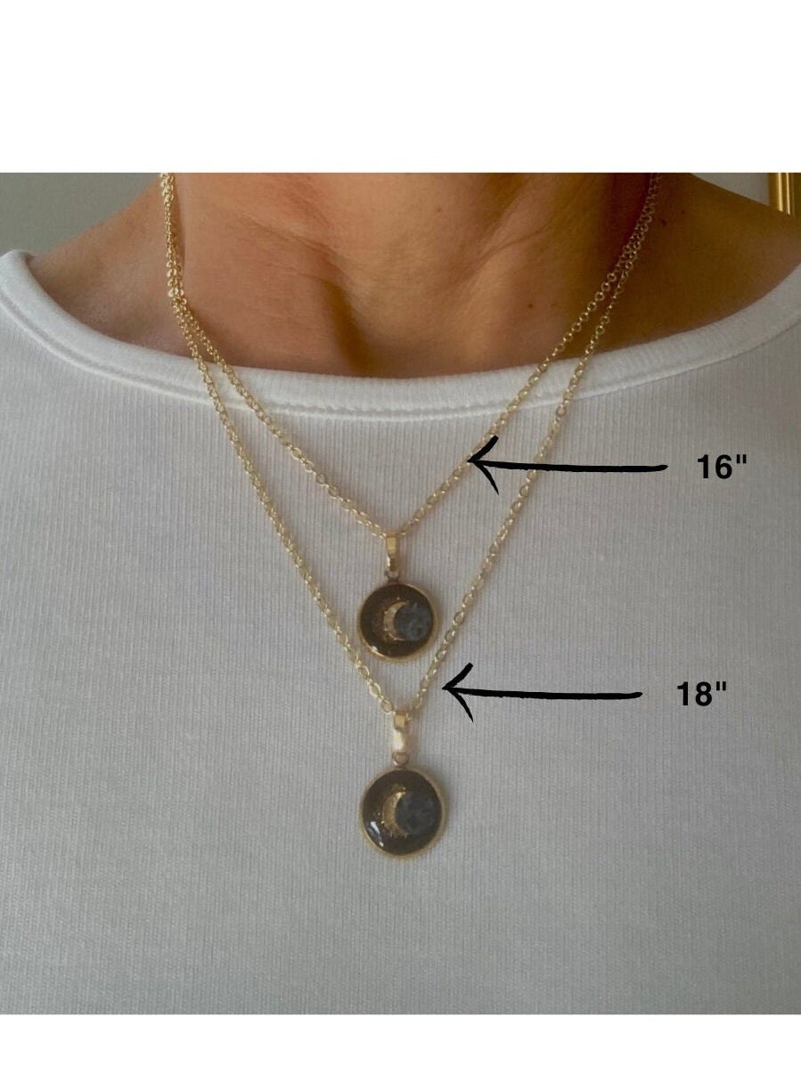 Solar Eclipse Necklace, Solar Eclipse Pendant, Handmade, Sun, Moon ...