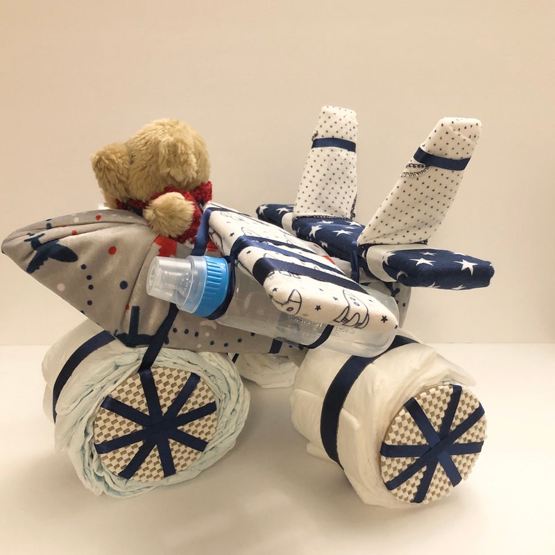 Airplane Diaper Cake - Etsy