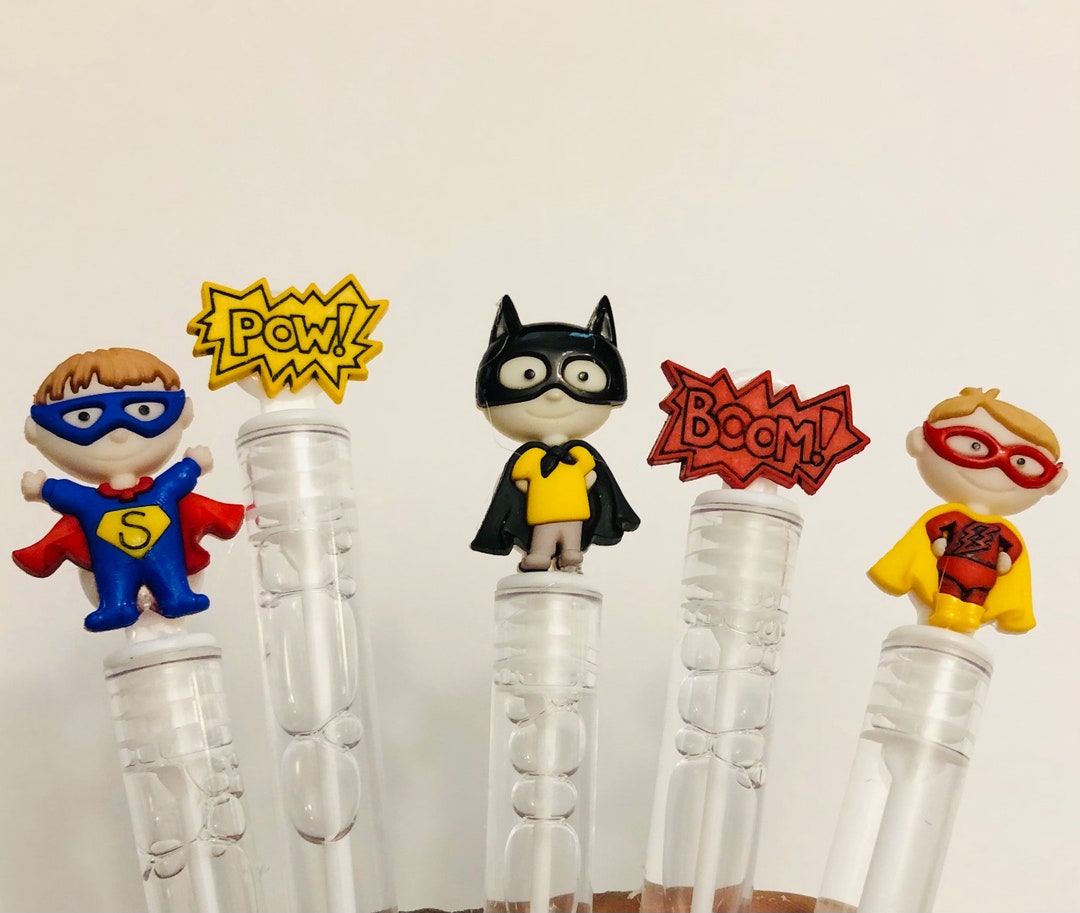 Super Hero Bubble Party Favors - Set of 5 - Etsy