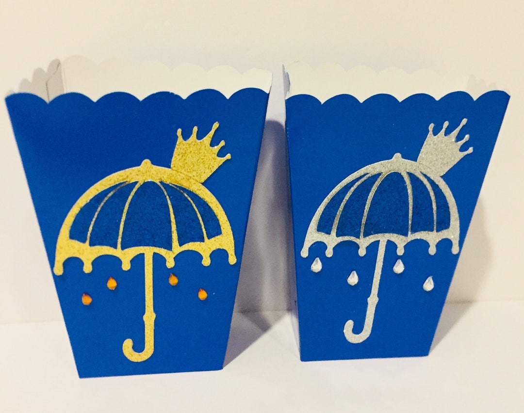 Royal Prince Party Favor Boxes, Royal Prince Baby Shower Boxes, Popcorn ...