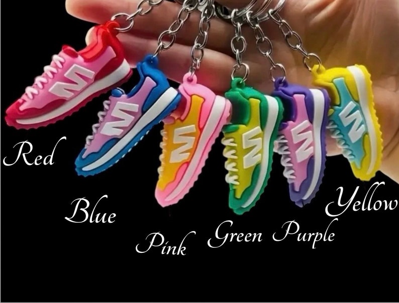 Mini Sneaker Keychain, Sneaker Bag Charm - Etsy