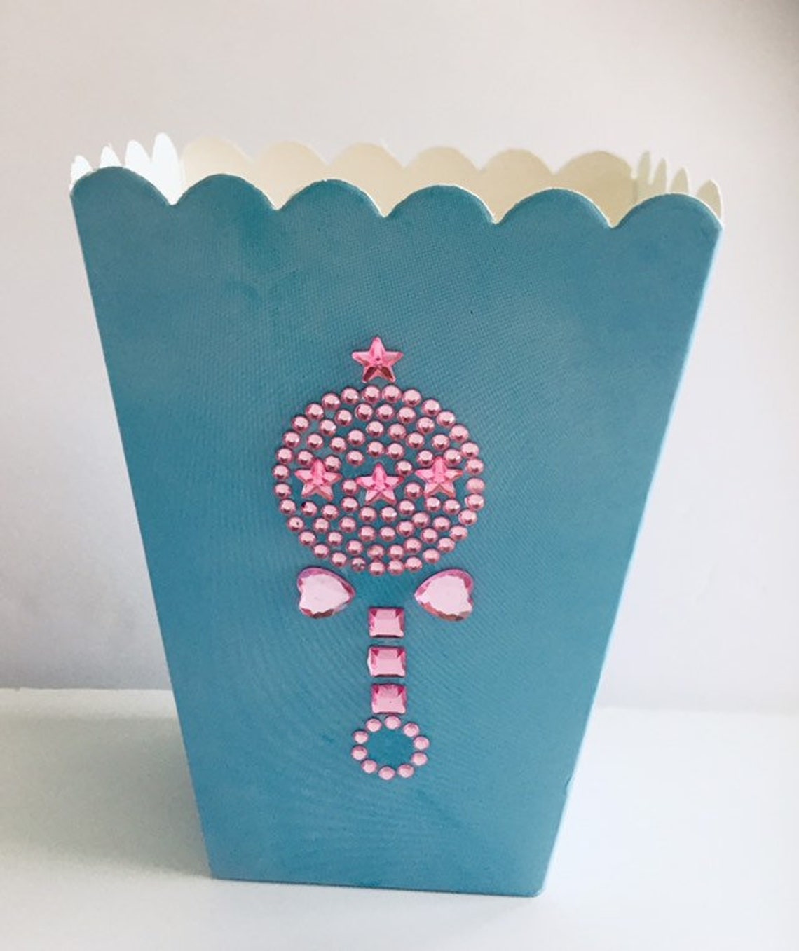 Gender Reveal Favor Boxes Gender Reveal Popcorn Boxes Etsy