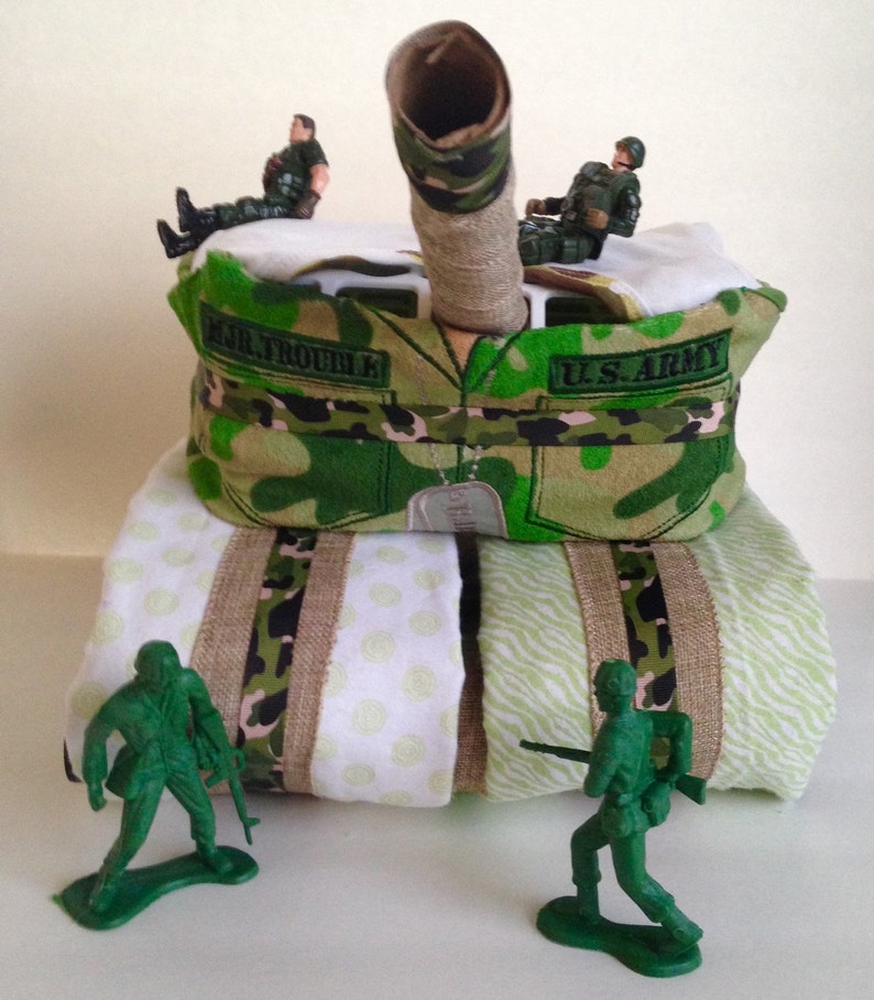 Military Tank Diaper Cake, Baby Shower Gift, Diaper Cake - Etsy