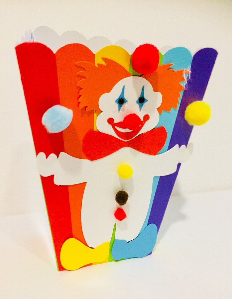 Circus Favor Boxes Clowns Favor Boxes Carnival Favor Boxes - Etsy