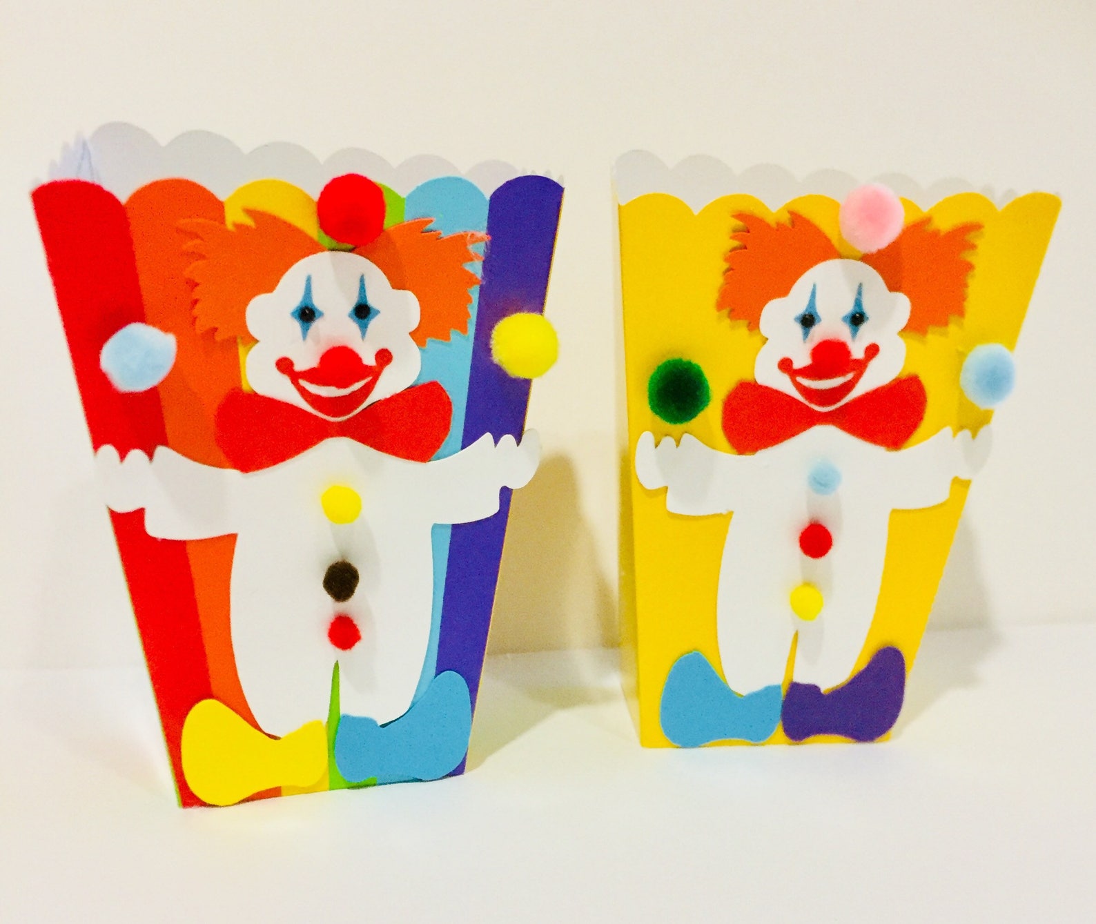 Circus Favor Boxes Clowns Favor Boxes Carnival Favor Boxes - Etsy