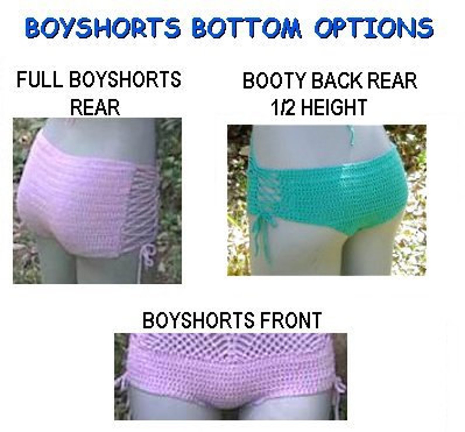 CUSTOM Crochet KOURTNEY Style Monokini Swimsuit Bikini W/booty Back ...