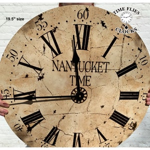 Nantucket Time Clock- Nantucket Island Wall Clock - Etsy