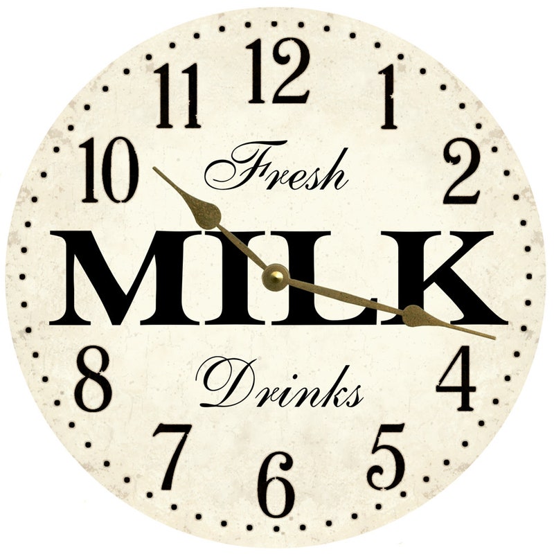 Milk Clock - Etsy UK