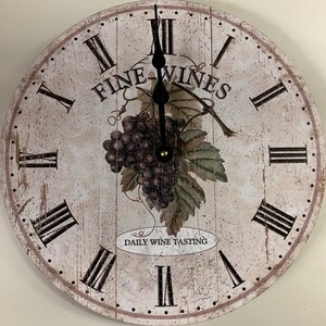 Wine Clock- Wine Tasting Clock - Etsy