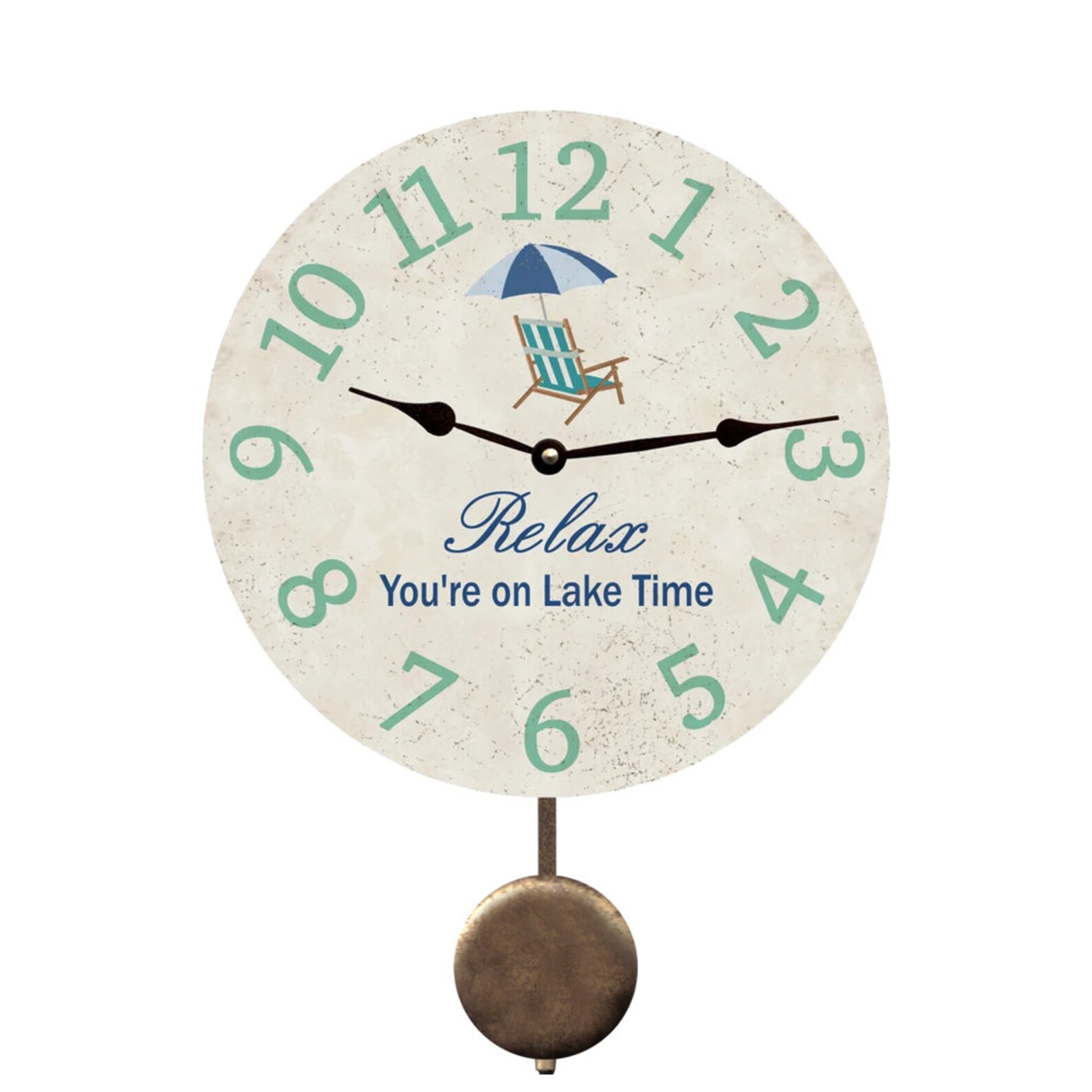 Lake Clock Relax You're on Lake Time Clock Lake Chair - Etsy
