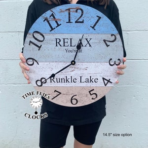 Cottage Clock- Personalized Cottage Clock - Etsy