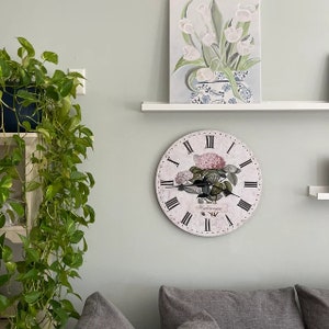 Hydrangea Clock - Etsy