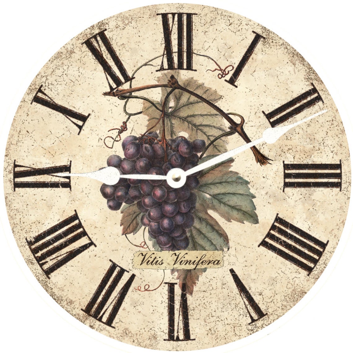 Purple Grapes Clock Wine Grapes Clock - Etsy