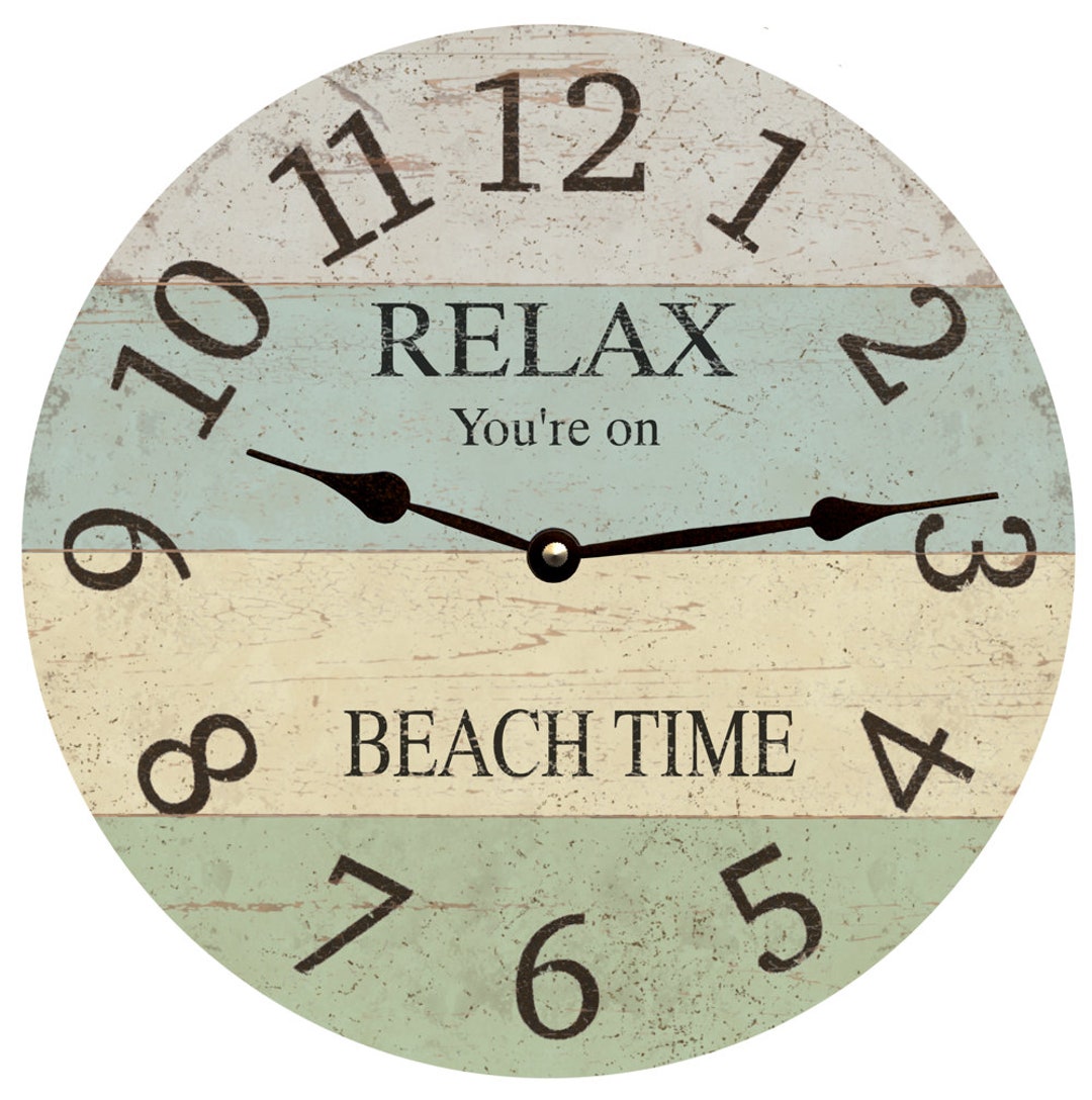 Relax-beach Time-clock - Etsy