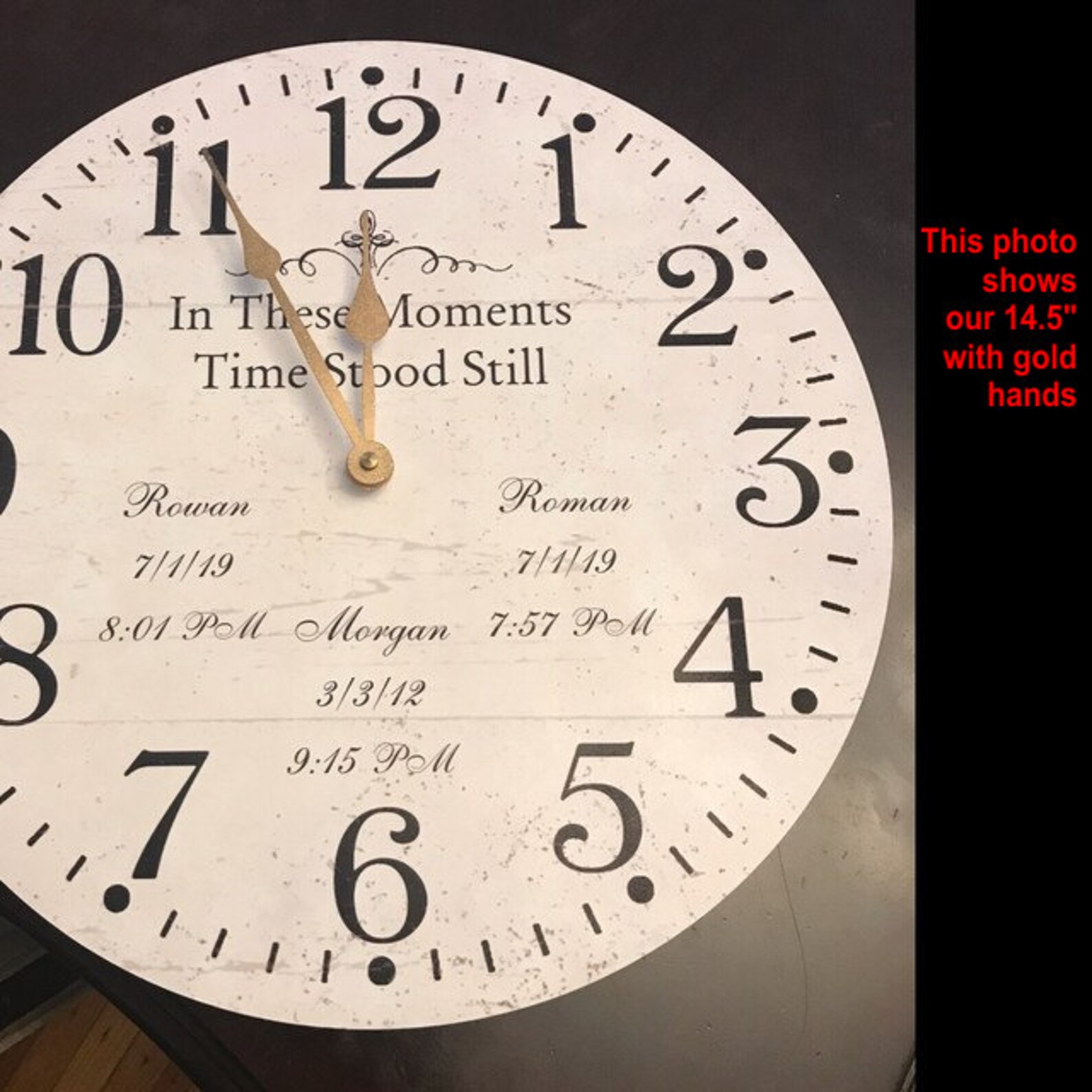 In These Moments Time Stood Still Clock. Personalized Time - Etsy