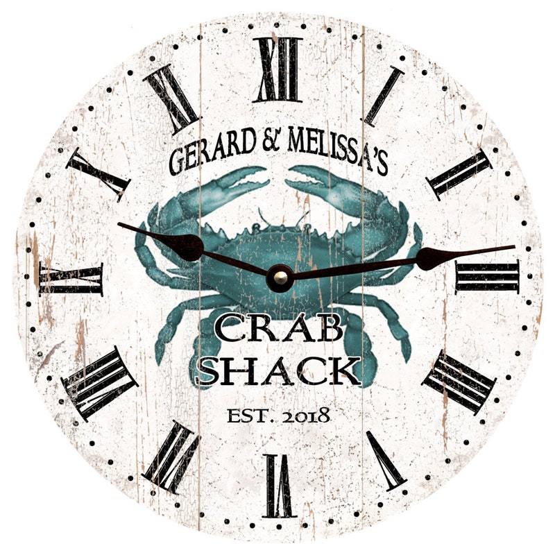Blue Crab Clock - Etsy