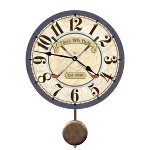 Blue Golf Clock- Personalized Golf Clock - Etsy
