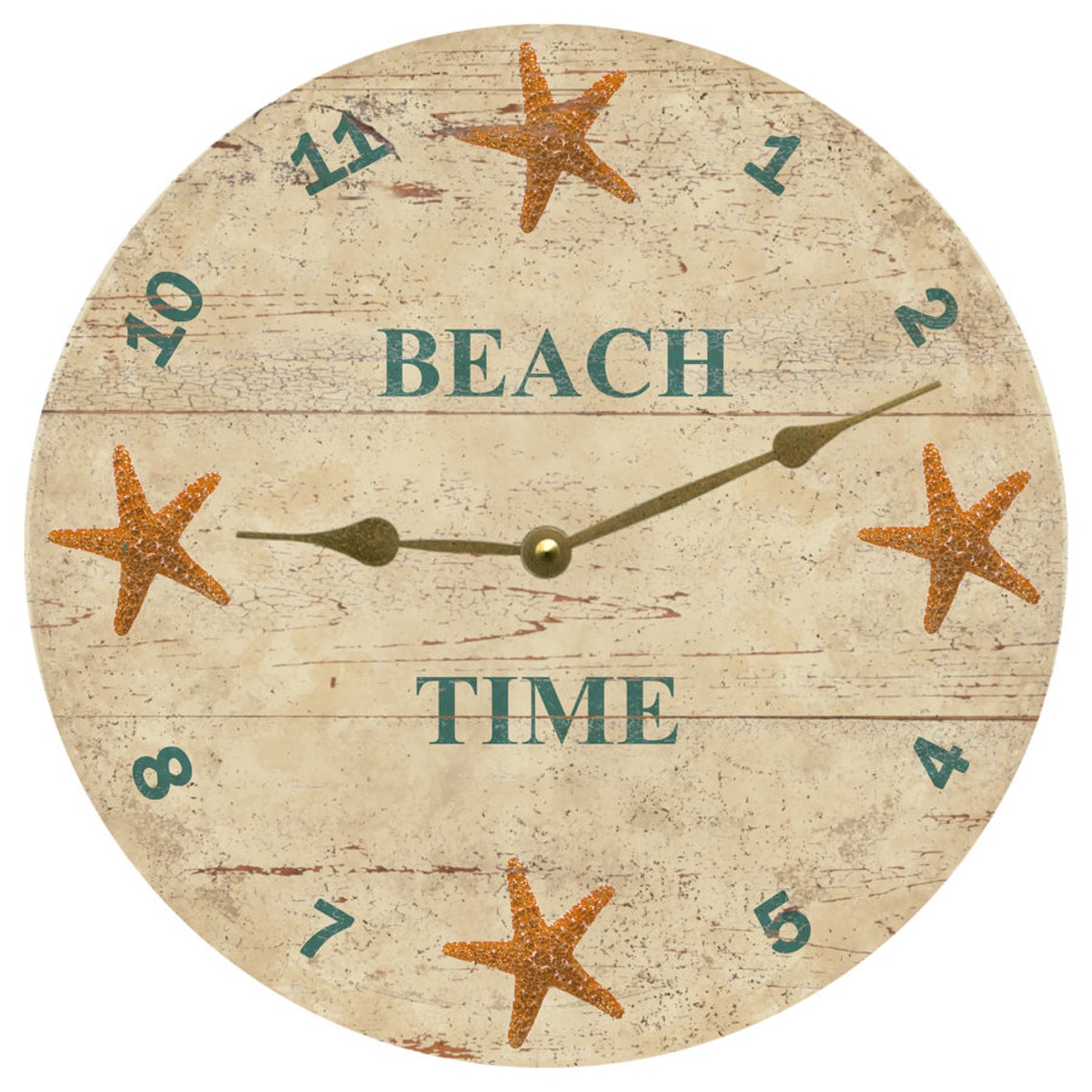 Personalized Starfish Clock - Etsy