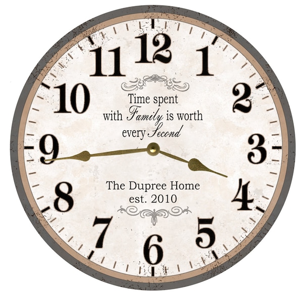 Personalized Clock - Etsy
