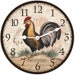 Personalized Rustic Rooster Clock Personalized Rooster Clock - Etsy