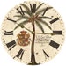 Rustic Palm Tree Clock- Palm Tree Clock - Etsy