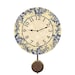 Floral Clock Blue Floral Toile Clock - Etsy