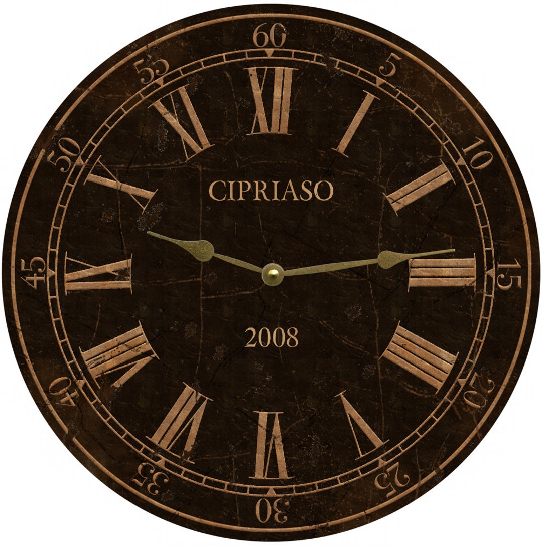 Black Clock- Personalized Black Clock - Etsy