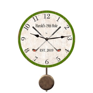 Oversized Golf Clock- Personalized Golf Clock - Etsy