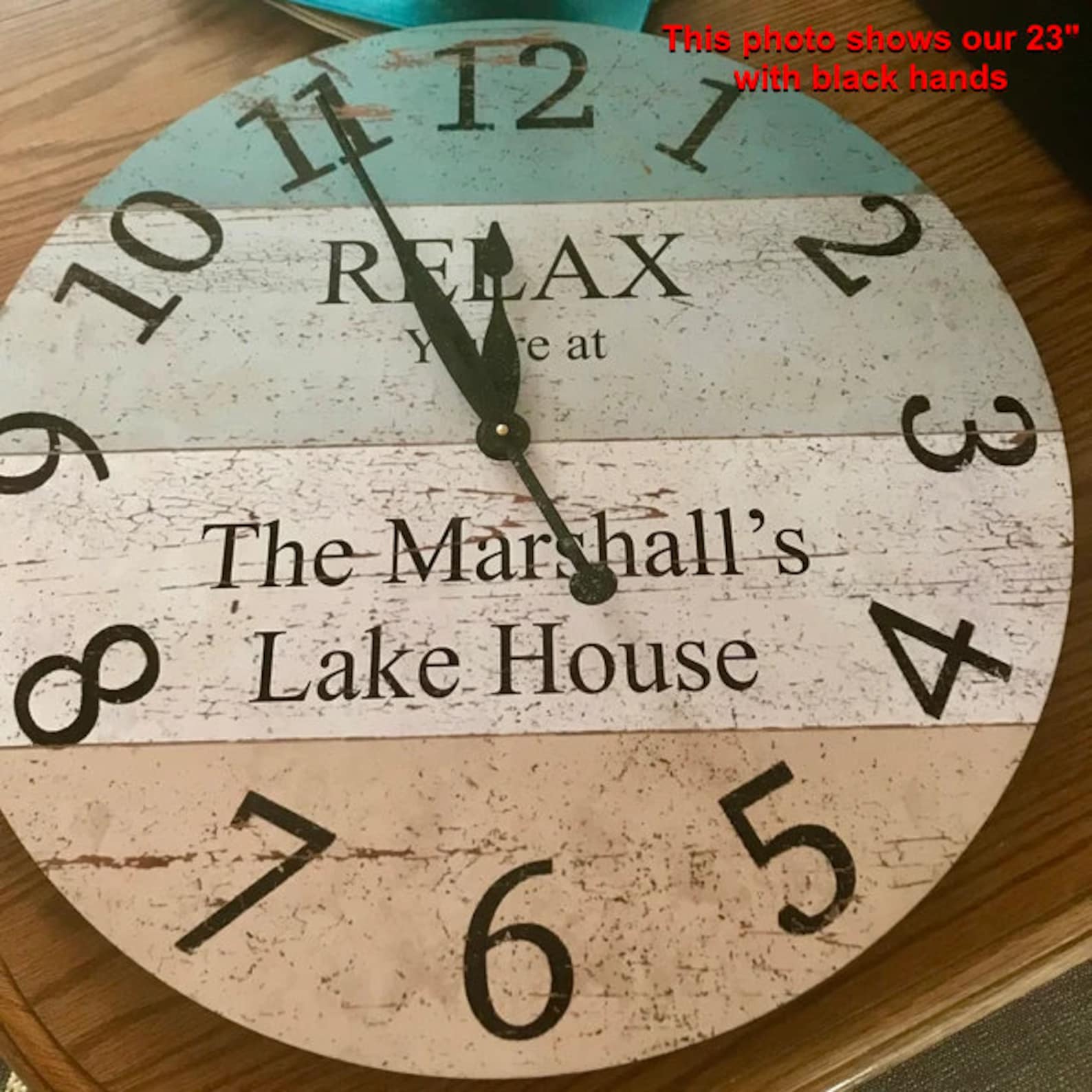 Relax Lake-themed Clock-personalized Lake Clock | Etsy