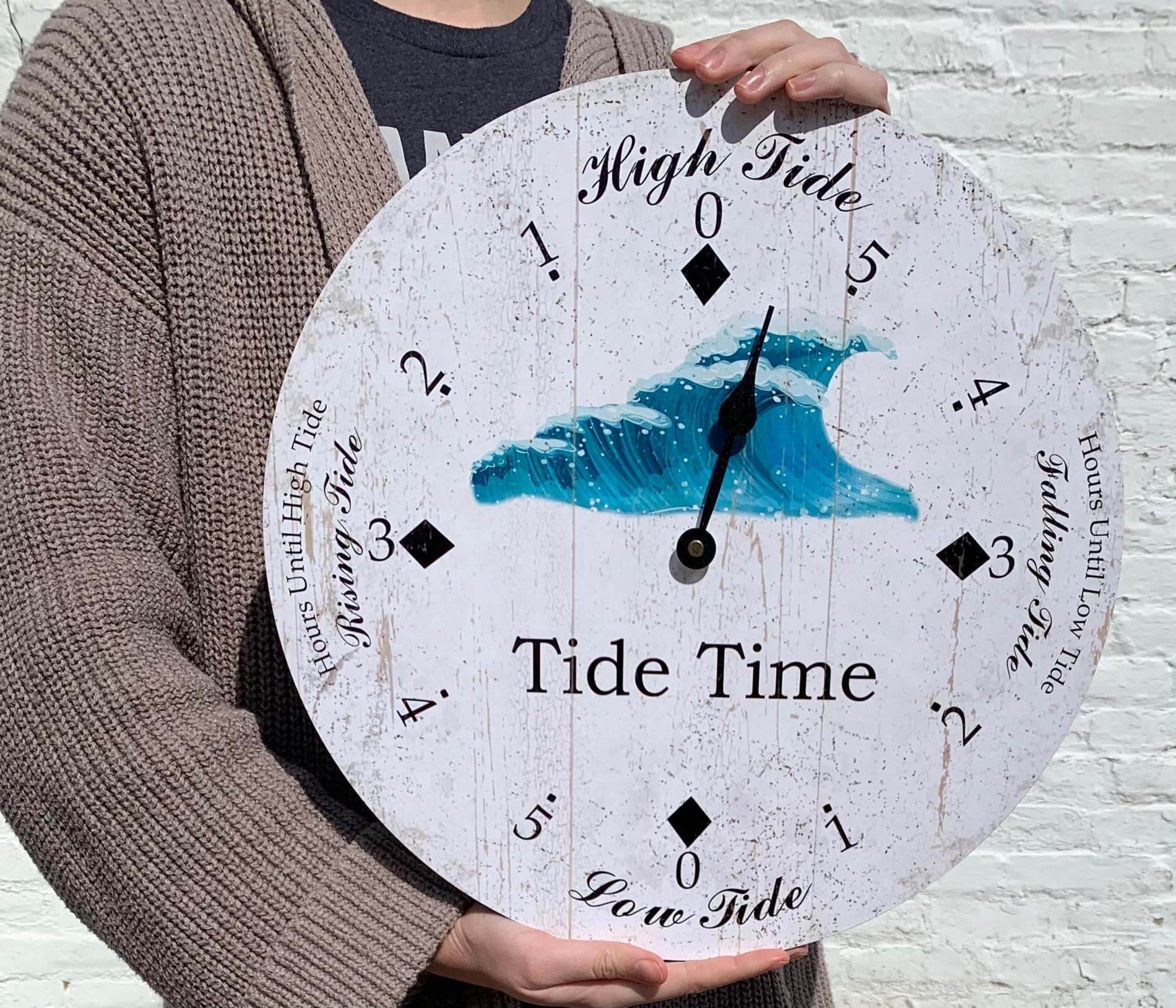 Tide Time Clock- Waves Tide Clock- Personalized Tide Clock - Etsy