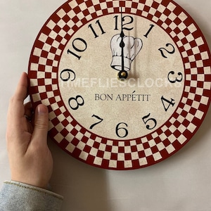 Chef Wall Clock- Bon Appetit Clock- Kitchen Clock - Etsy