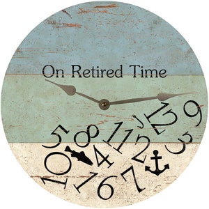 Handmade Retirement Clock With Beach Design - Etsy