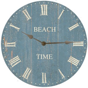 Nautical Beach Clock/beach Time Clock - Etsy