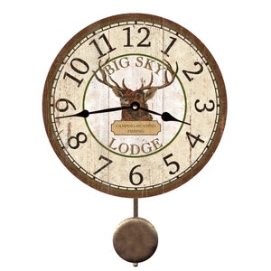 Unique Buck Clock for Cabin - Etsy